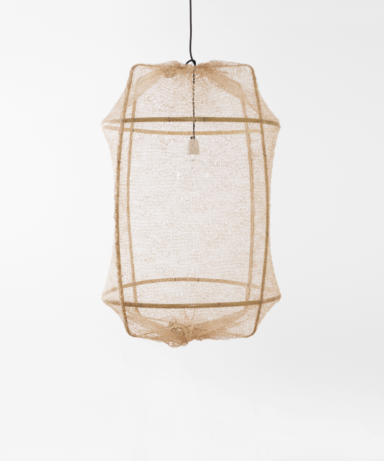 Z2 Blonde Sisal Net Tea, Bamboo, Sisal, Tea Dye - Diez Company